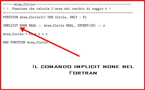 Il Comando Implicit None Nel Fortran Artificial Intelligence Learning