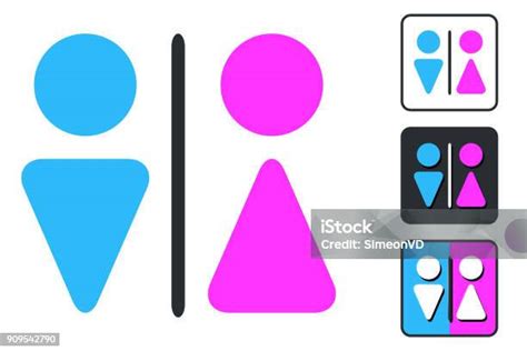 화장실 화장실에 대 한 기호입니다 화장실 문 판 아이콘입니다 남자와 여자 벡터 기호 검은색에 대한 스톡 벡터 아트 및 기타 이미지 검은색 공항 남자 Istock