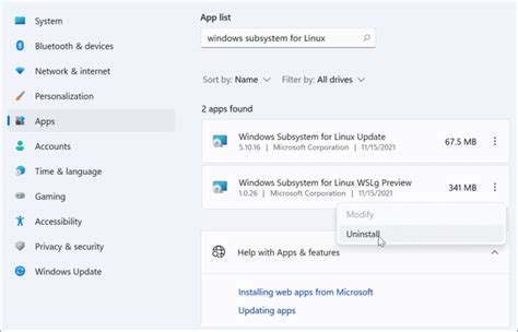 how to uninstall linux from windows 11