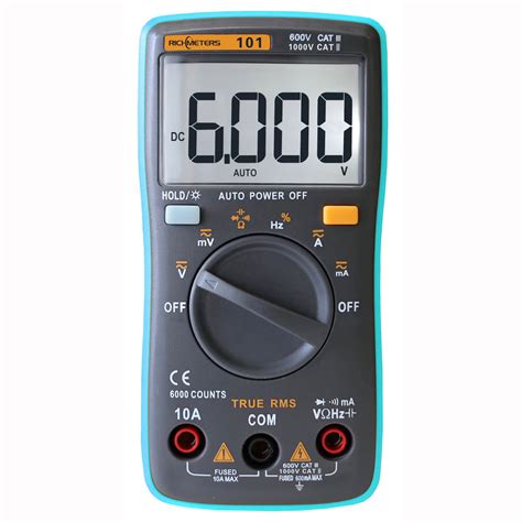 RICHMETERS RM101 True RMS Multifunctional LCD Digital Multimeter