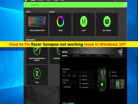 How To Fix Razer Synapse Not Working Issue In Windows 10 PC Transformation
