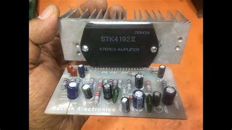 How To Make Amplifier Using Stk Ic Youtube