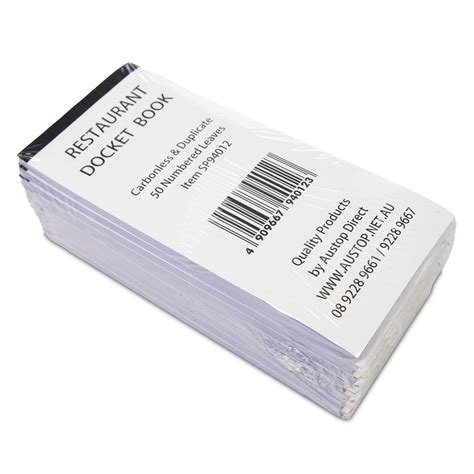 Duplicate Docket Book Eco Friendly Natural Green Packaging