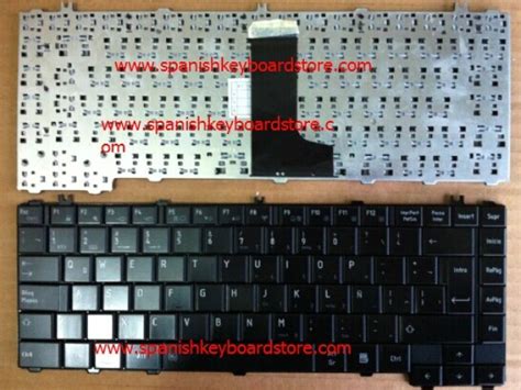 For Toshiba L600 C600 L640 L645 Glossy Black Spanish Sp Laptop Keyboard Spanishkeyboardstore