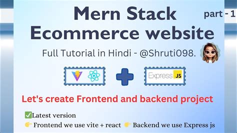 Frontend Backend Project Setup In Mern Stack Website Shruti098 Youtube