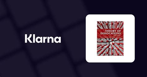 Theory Of Dislocations 4 Stores At Klarna • Prices