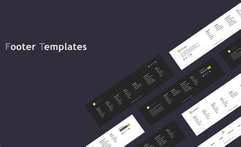 Footer Templates Figma