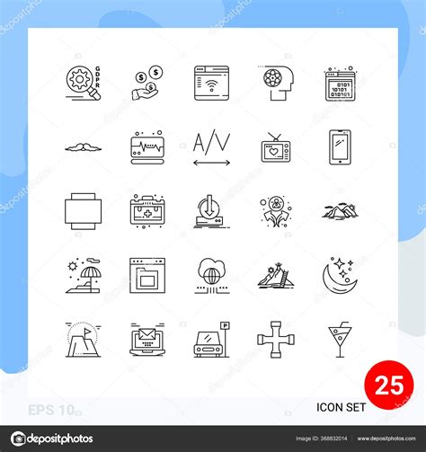 Group Lines Signs Symbols Code Personnel Iot Movie Film Editable Stock Vector Image By ©flatart