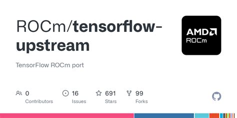 Github Rocmtensorflow Upstream Tensorflow Rocm Port
