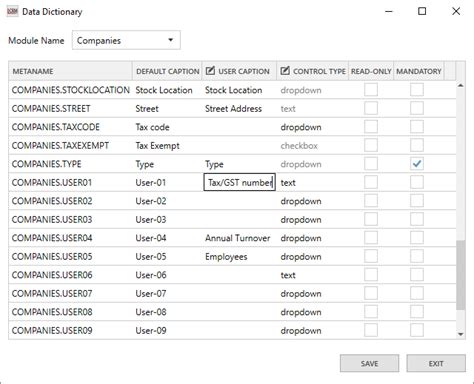 How To Add Additional Company Fields Legrand Crm Knowledge Base