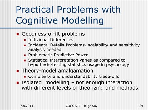 Ppt Computational Cognitive Modelling Powerpoint Presentation Free