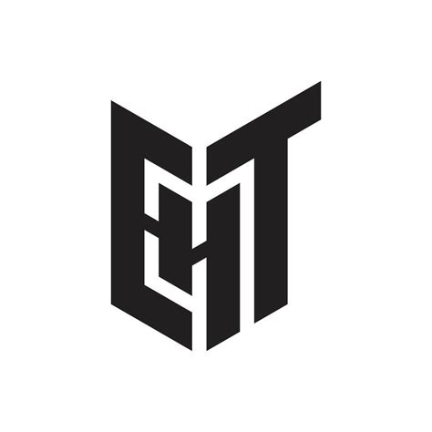 Eht Letter Logo Eht Or E T Letter Alphabet Logo 46584196 Vector Art At Vecteezy