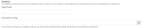 Sqlite Hide Connectionstring Issue Orchardcms Orchardcore Github