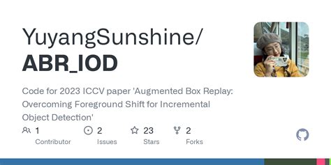 Github Yuyangsunshine Abr Iod Code For 2023 Iccv Paper Augmented Box Replay Overcoming
