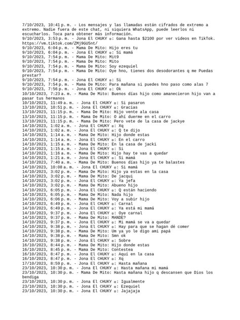 Chat De Whatsapp Con Mama De Mito Pdf