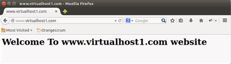 Setting Up Name Based Virtualhost Apache