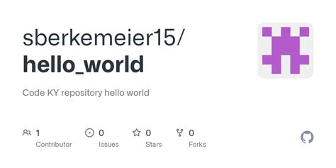 Github Sberkemeier15helloworld Code Ky Repository Hello World