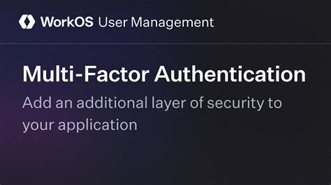 multi factor authentication user management workos docs