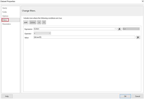 solved re row level security with paginated report on po