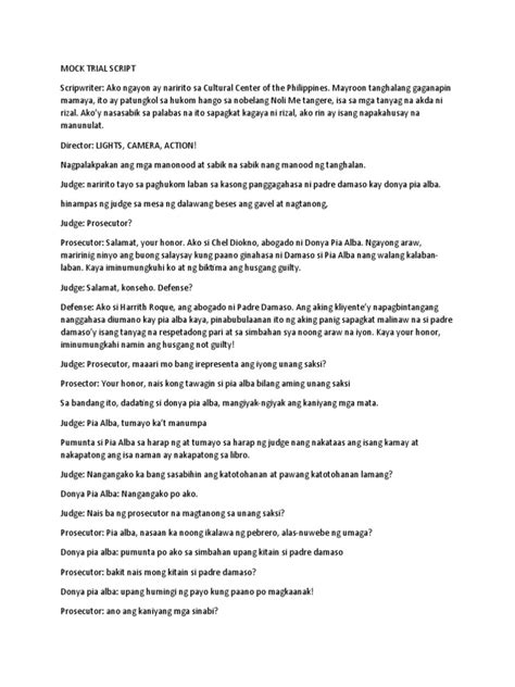 Mock Trial Script Pdf