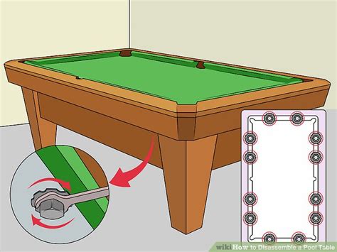How To Disassemble A Pool Table 11 Steps With Pictures