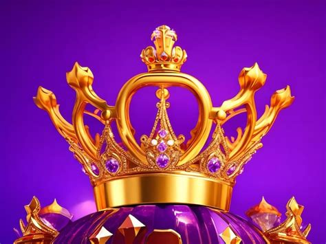 Premium AI Image 3d Style Crown Royal App Icon Isolated On Colorful