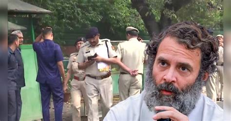 Delhi Police Arrives At Rahul Gandhi Residence Over His Statement On