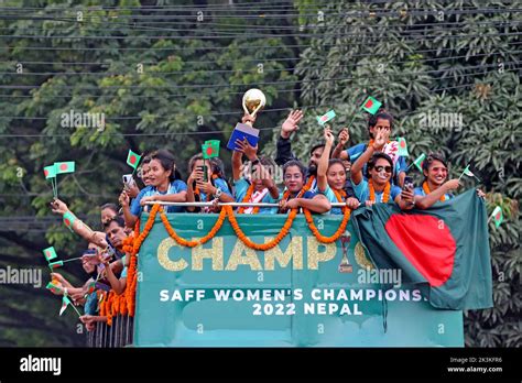 Members Of The Bangladesh Womens Football Team Who Won The Saff Women