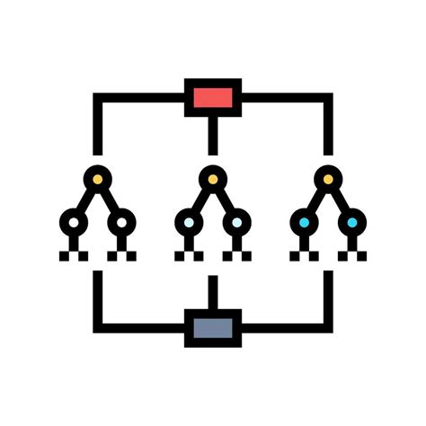 Random Forest Algorithm Color Icon Vector Illustration 39202122 Vector Art At Vecteezy