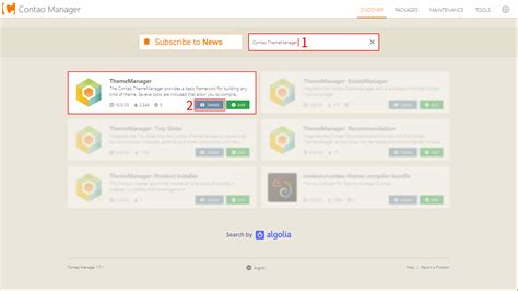 Installation Contao Thememanager