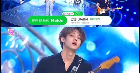 인기가요 아이즈 애틋한 안녕 굿바이 무대