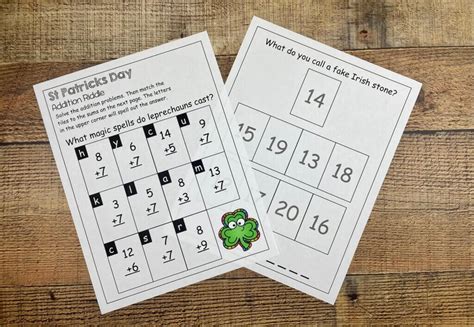 st patrick s day addition riddles → royal baloo