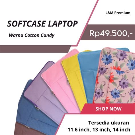 Jual Tas Laptop Softcase Laptop Notebook Macbook Warna Cotton Candy Inch Shopee Indonesia