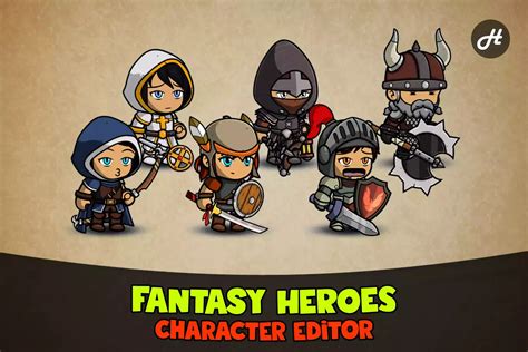 Fantasy Heroes Character Editor Unityhub Pro бесплатные ассеты для Unity и Unreal Engine