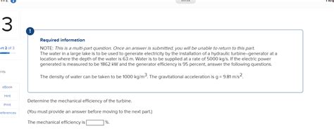 Solved Required Information Note This Is A Multi Part