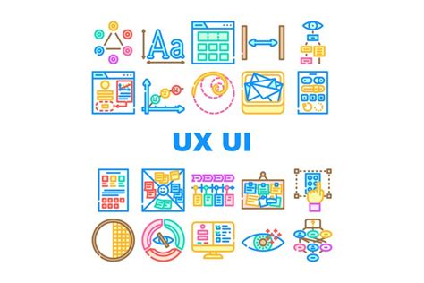 Ux Ui Design App Website Icons Set Vector 3330237