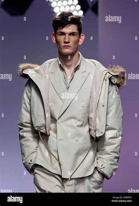 A Model Wears An Outfit By Designer Topman For Their Autumnwinter Show A Model Wears An Outfit By Designer Topman For Their Autumnwinter Show