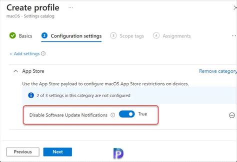 Disable Software Update Notifications On MacOS Using Intune