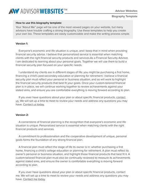 What Is A Brief Biographical Sketch At Jaime Arndt Blog