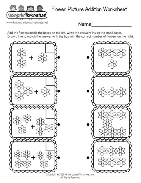 Simple Math Worksheets For Kindergarteners