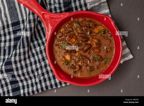 Feijoada A Stew Of Beans With Beef And Pork Of Portuguese Origin Stock