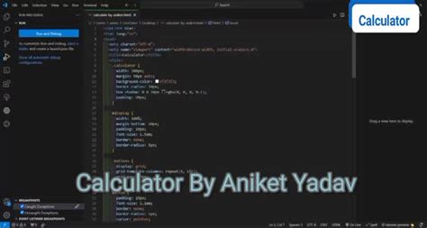 Aniket Yadav On Linkedin Html Javascript Css Webdevelopment Calculatorproject Innovation
