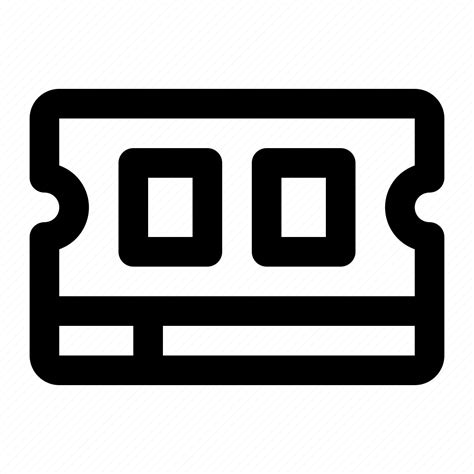 Ram Computer Hardware Random Access Memory Icon Download On Iconfinder