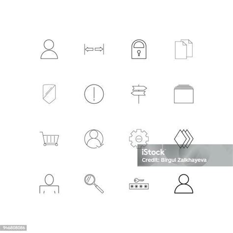 웹 및 텍스트 간단한 선형 아이콘 설정합니다 개요 벡터 아이콘 기어 기계 부분에 대한 스톡 벡터 아트 및 기타 이미지 기어