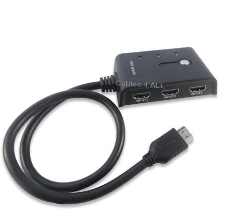 3 Way Automatic Manual Hdmi Switch 1080p