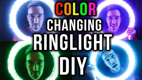 How To Make Your Own Colour Changing DIY LED Ring Light For Under