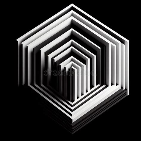 Abstract Black And White Geometric Pattern Stock Illustration Illustration Of Structure