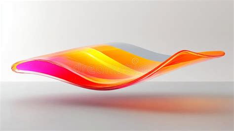 Abstract Orange Pink Yellow Wave Fluid Design Stock Illustration Illustration Of Vibrant