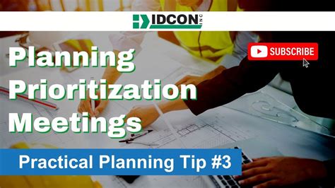 Planning Prioritization Meetings Practical Planning Tip 3 Youtube