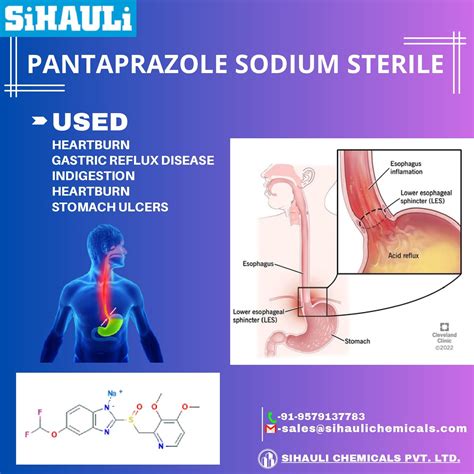 Pantaprazole Sodium Sterile Manufacturers In Mumbai Sihauli Chemicals